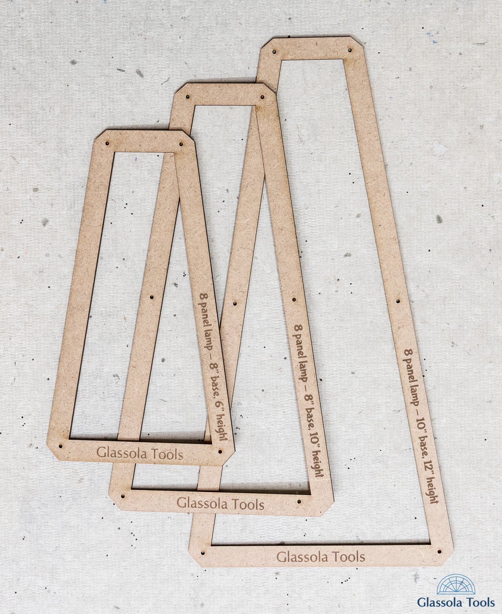 Lampshade Layout Frames - 8 panel – Glassola Tools