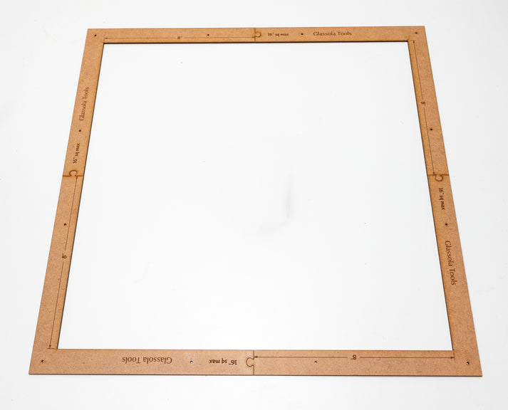 Large Square Stained Glass Layout Frames | Glassola Tools